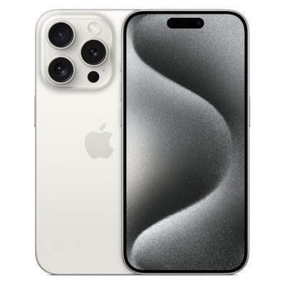 Apple iPhone 15 Pro 128GB White Titanium UNLOCKED - musicMagpie Store